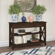 Linon Titian 42" Wide 2-Drawer Compact Console Table, Antique Tobacco ...