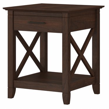 Tribesigns Solid End Table, Set of 2, Two-Drawer Narrow Side Table ...