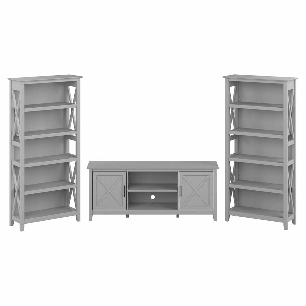 Bush Furniture Large Console Key West TV Stand for 70 Inch TV with 5 ...