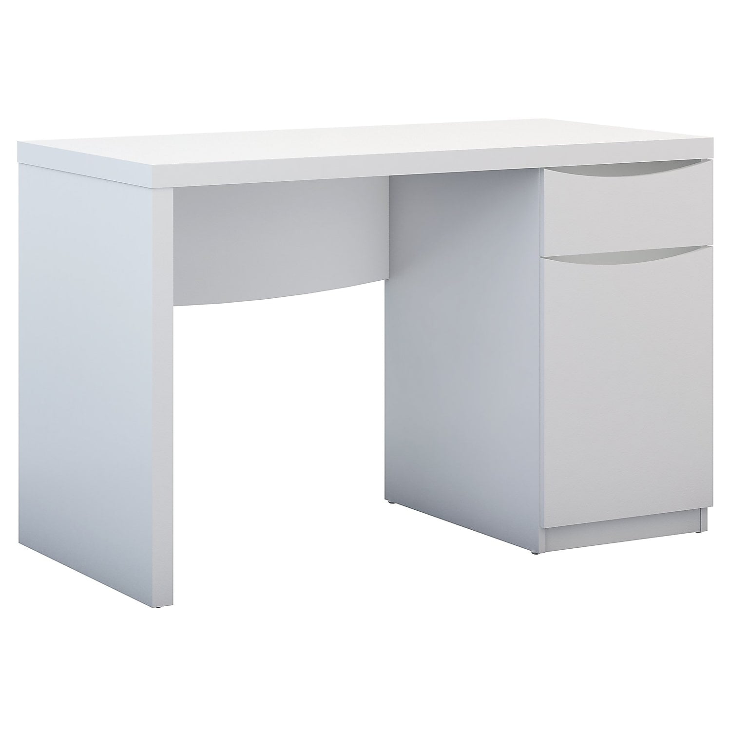 Bush Furniture Montrese Computer Desk in Pure White - Walmart.com