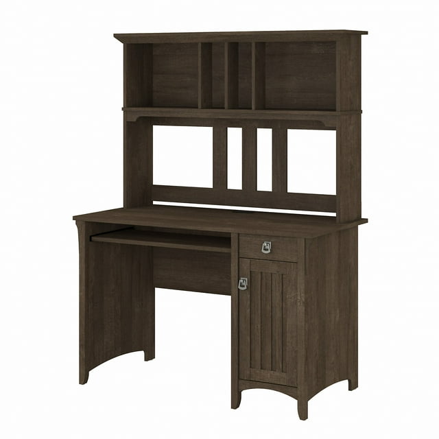 Bush Furniture Salinas Office Wood Desktop Computer Desk & Hutch, 48 ...