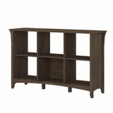 Bush Furniture Salinas 6 Cube Bookcase Organizer, Ash Brown - Walmart.com