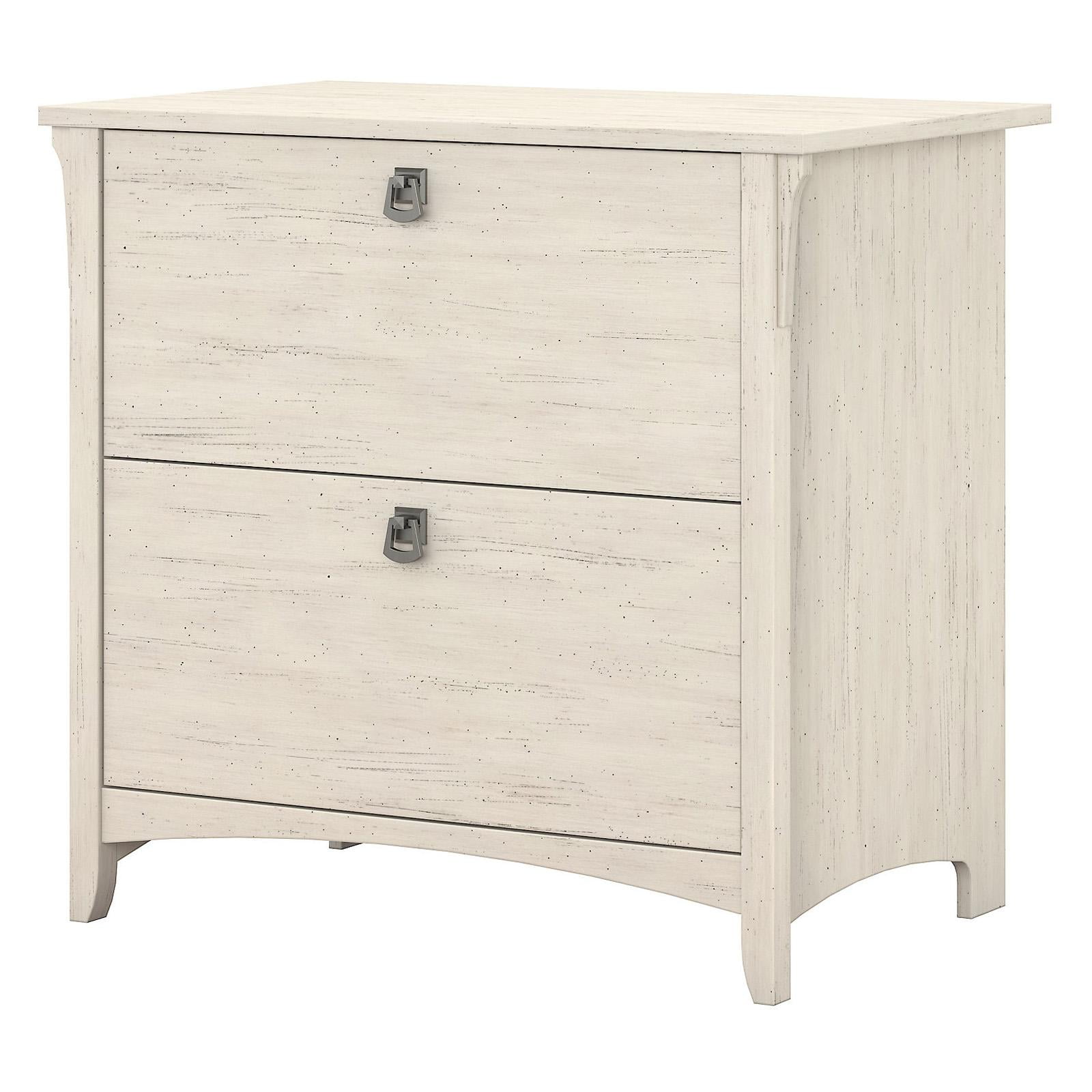 Bush Furniture Salinas Lateral File Cabinet, 2 Drawer, Antique White ...