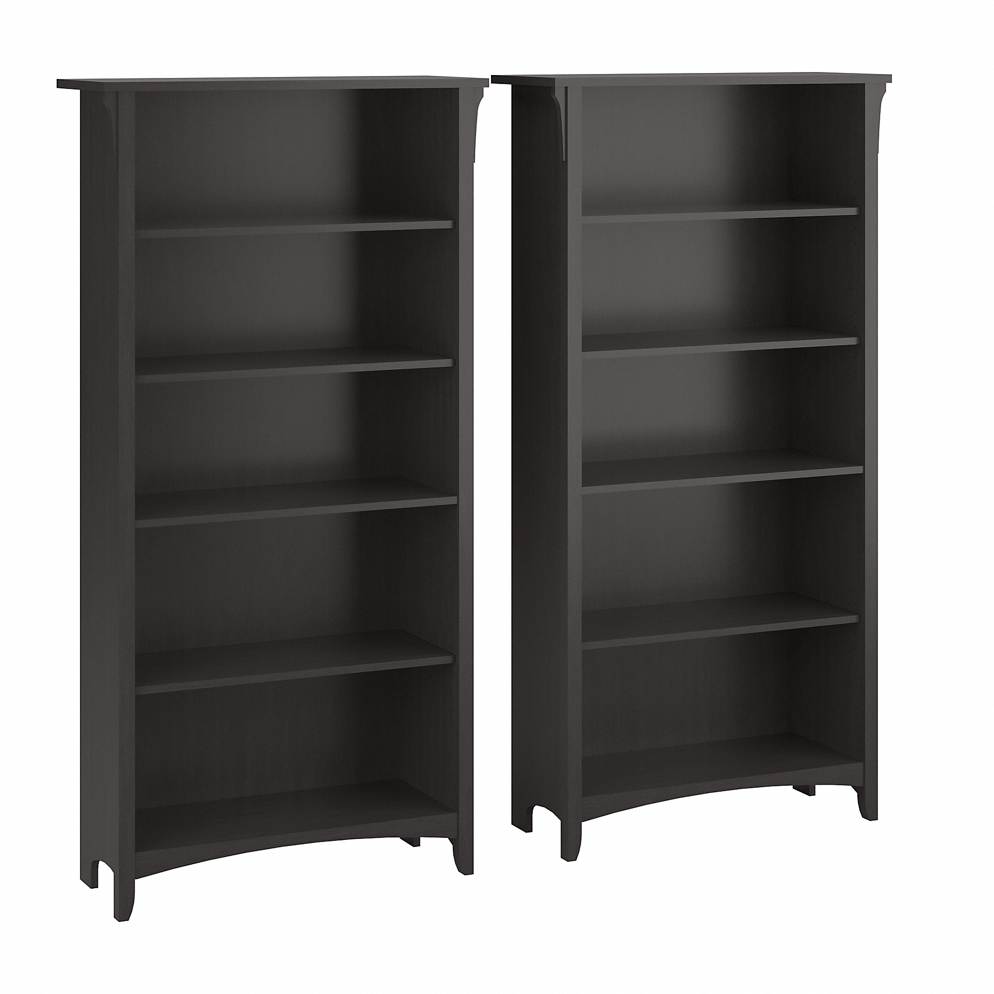 Bush Furniture Universal 5 Shelf Bookcase in Classic Black - Walmart.com