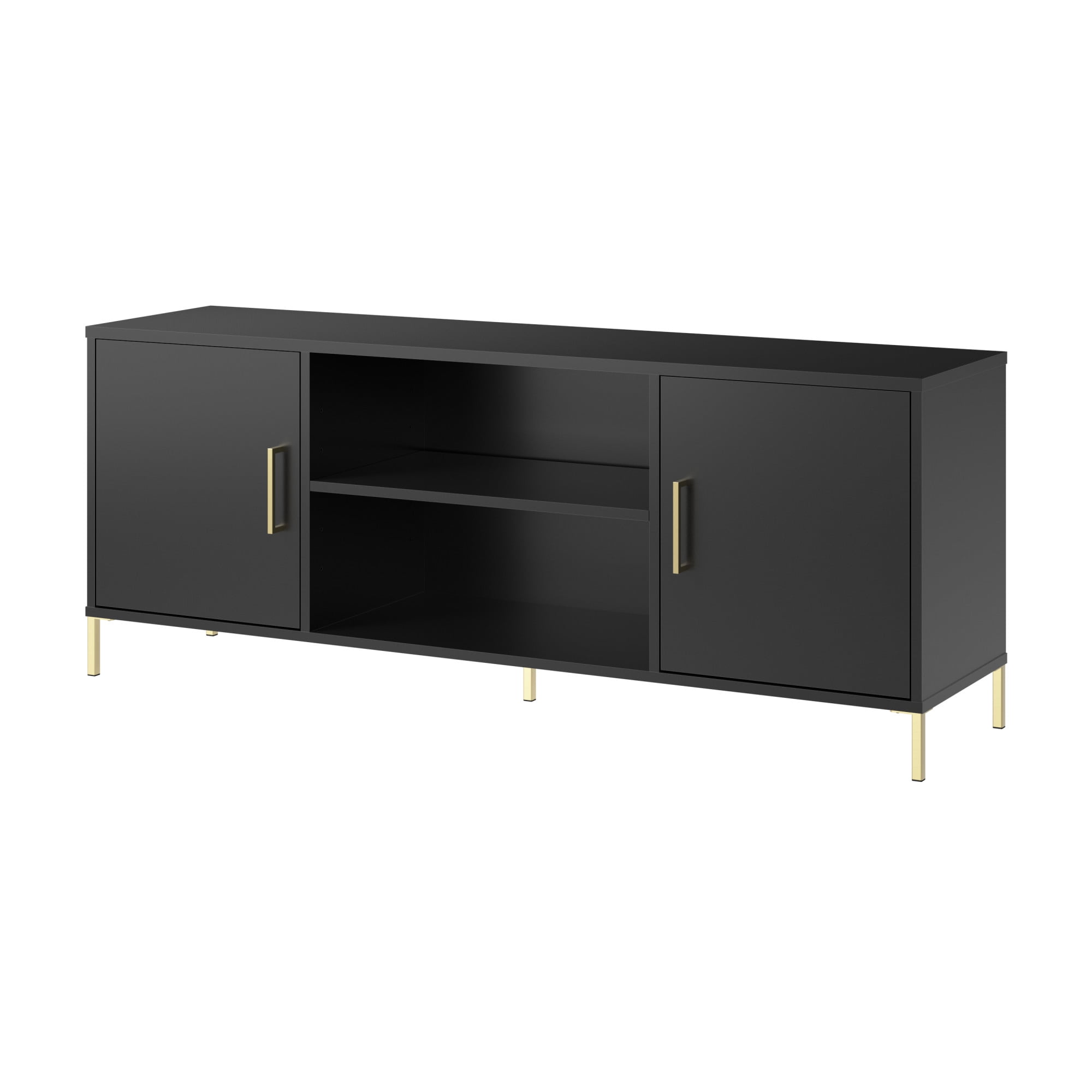 Bush Furniture Soho 58W TV Stand in Black - Walmart.com