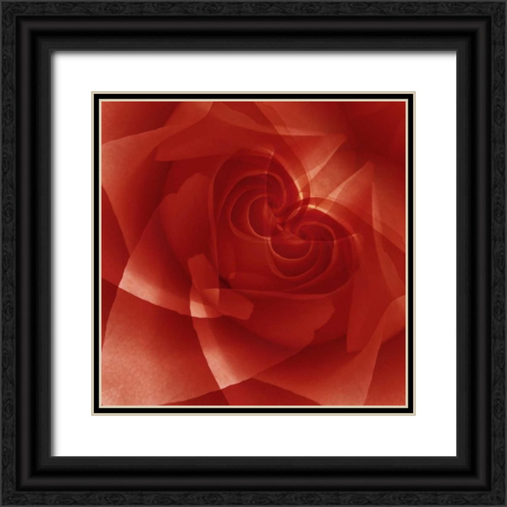 Bush, Marie 26x26 Black Ornate Wood Framed with Double Matting Museum ...