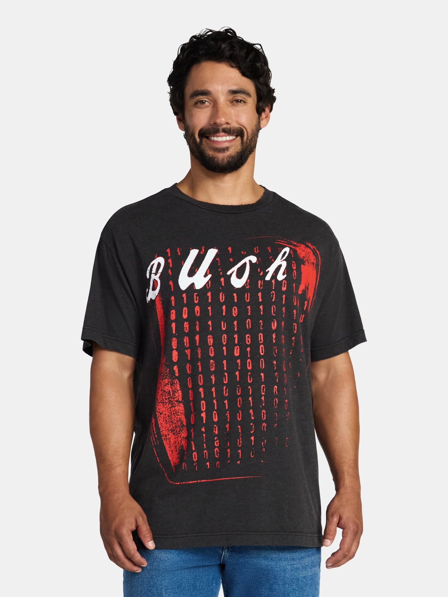 Bush Men's and Big Men's Boxy Fit Graphic Band Tee Shirt, Sizes XS-5XL ...