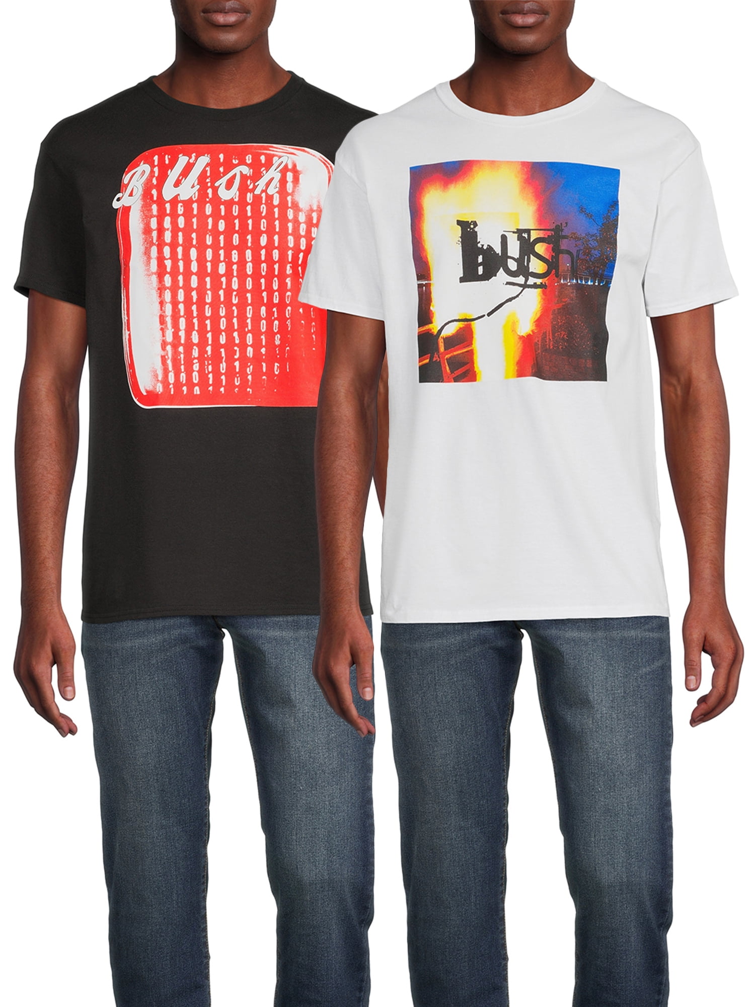 Bush Men's and Big Men's Album Graphic Tee 2-Pack, Sizes S-3XL ...