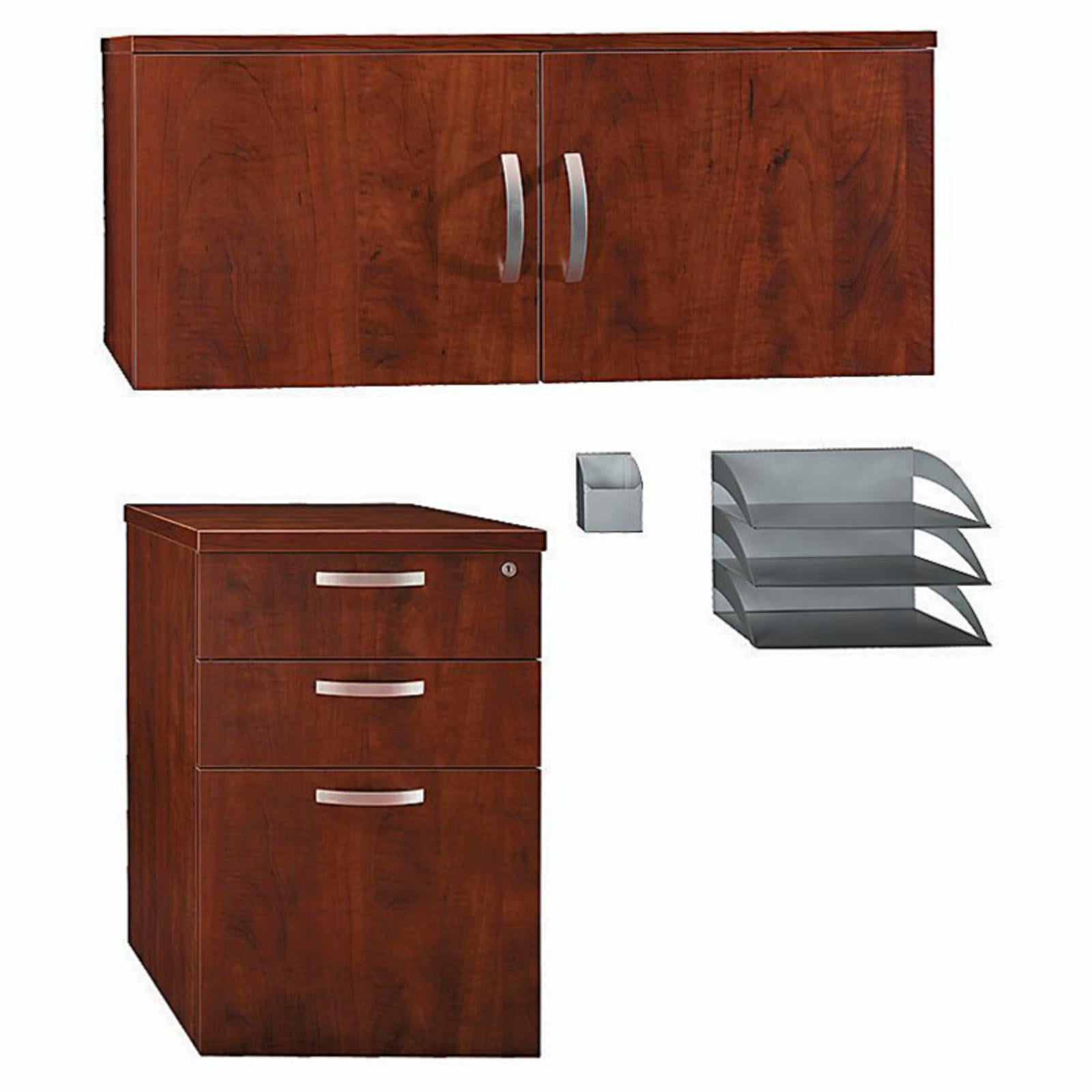 Bush Business Furniture Cubicle Storage with Cabinet, Drawers, Paper ...
