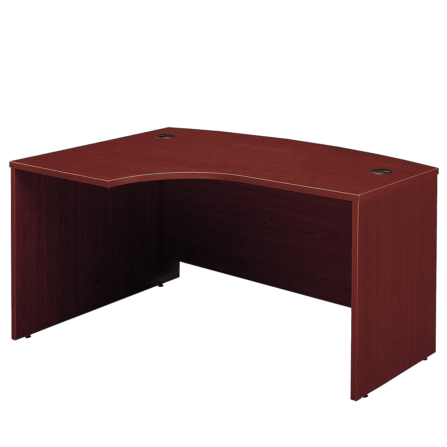 Bush Series C Mahogany 60W x 43D Left Hand L-Bow Desk Shell WC36733 ...
