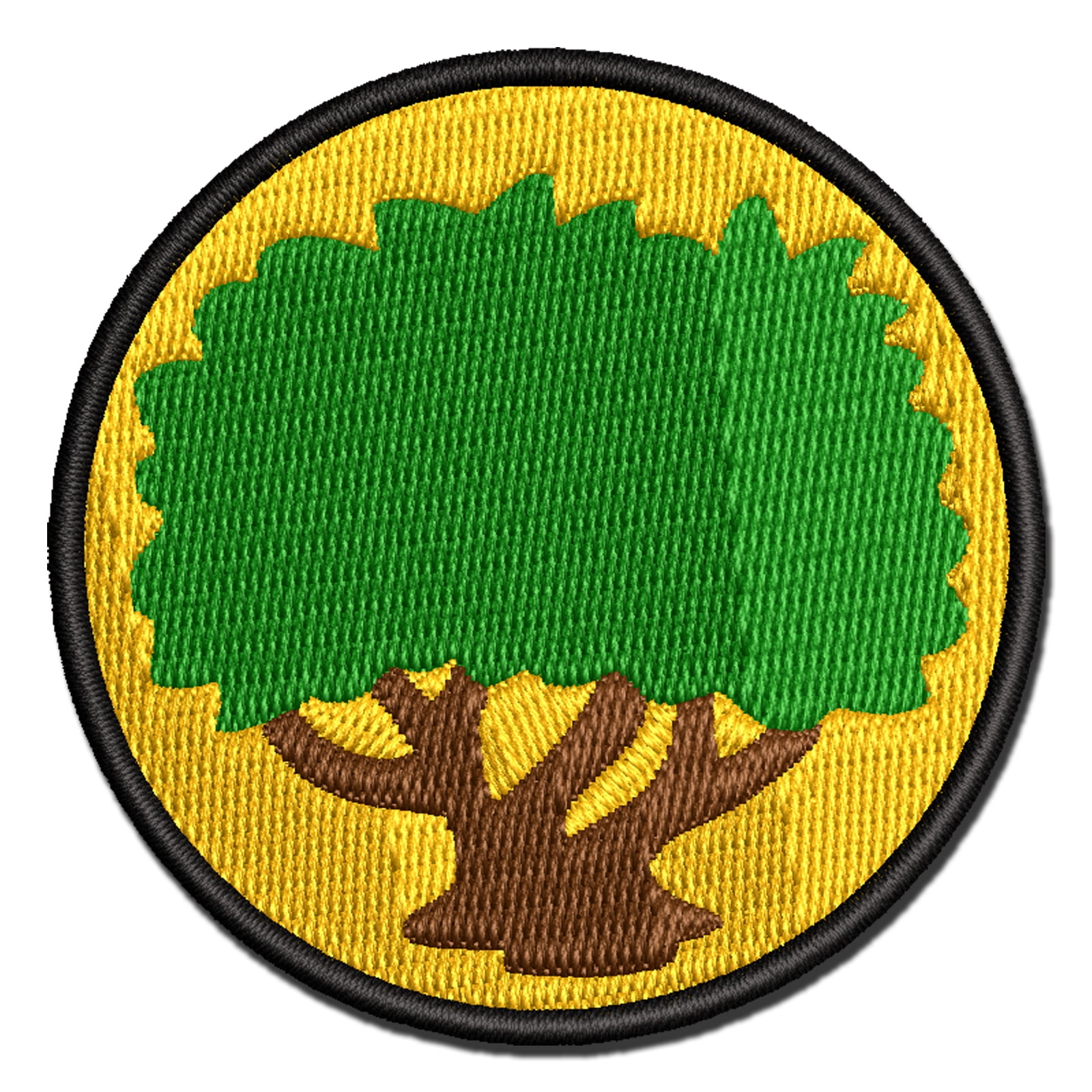 Bush Shrub Garden Forest Plant Applique Multi-Color Embroidered Hook ...