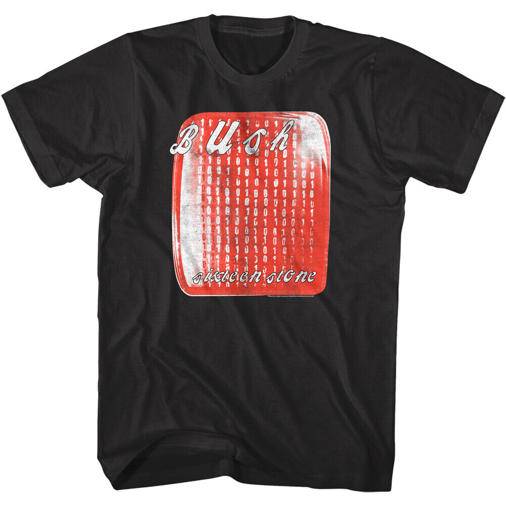 Bush Sixteen Stone Red Art Men's T-Shirt 90s Grunge Rock Band Concert ...