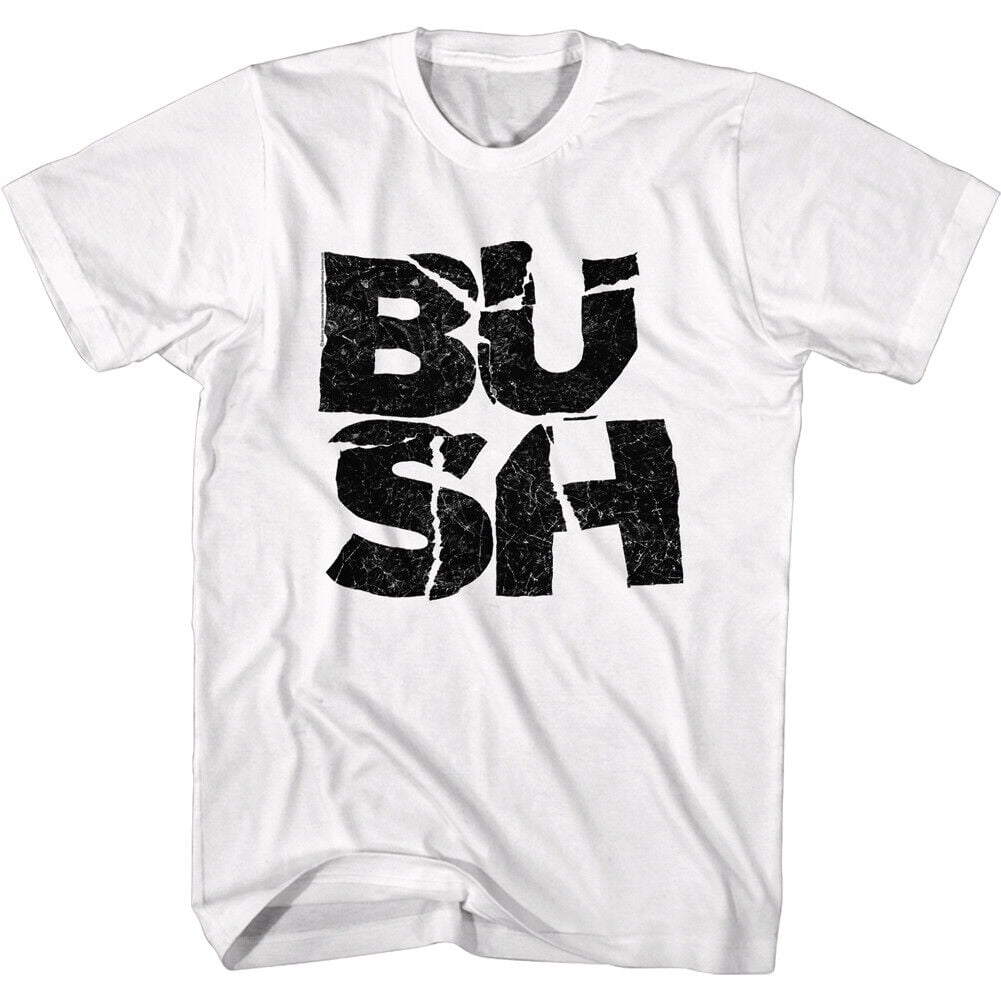 Bush Smashed Logo Men's T Shirt Grunge Alt Rock Band Album Concert Tour Merch - Walmart.com