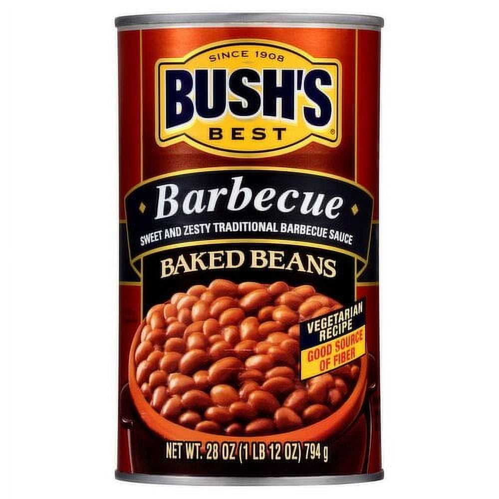 Bush's Best Barbecue Baked Beans, 28 oz( pack of 1 ) - Walmart.com