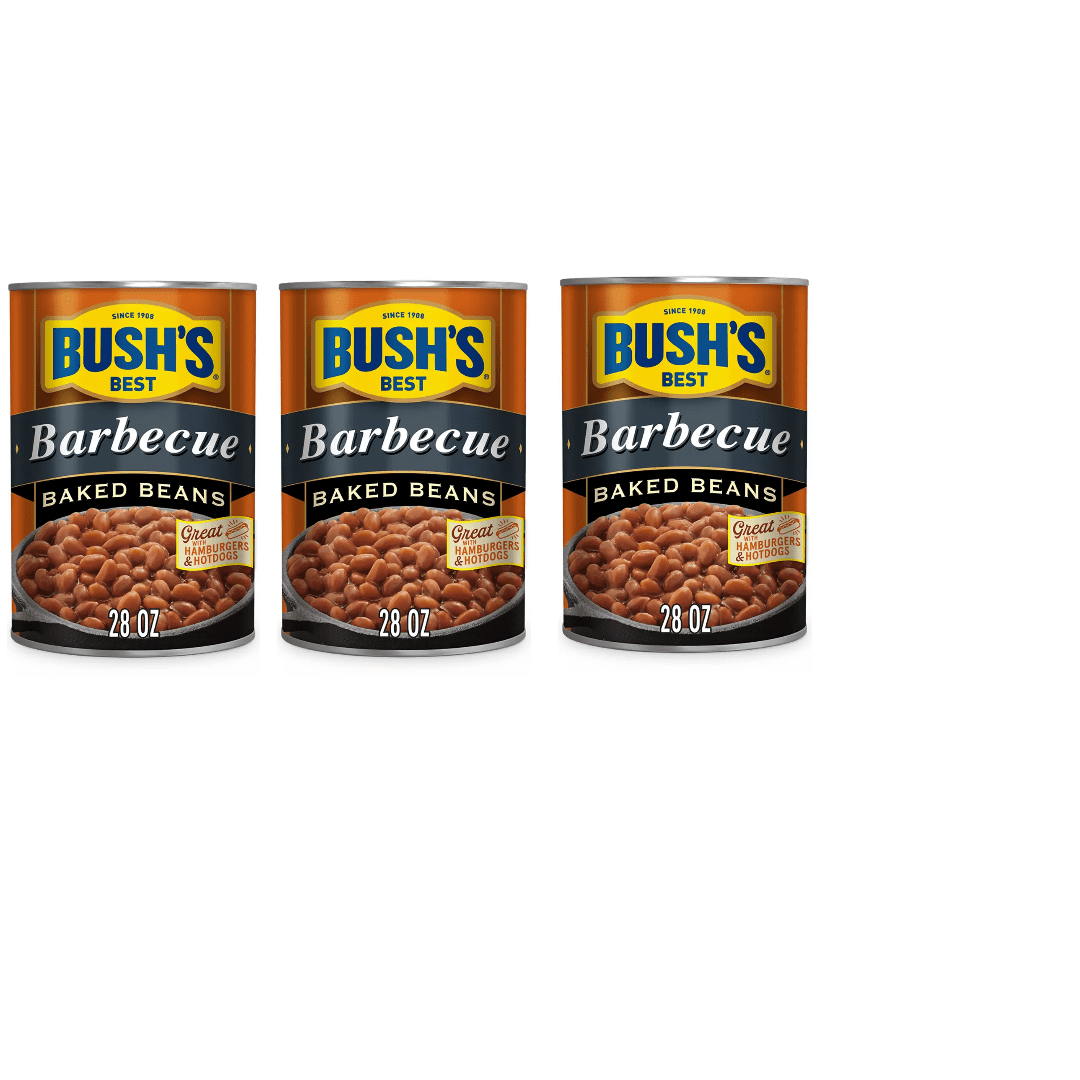 Bush's Best Barbecue Baked Beans 28 oz Pack of 3 - BBQ Baked Beans ...