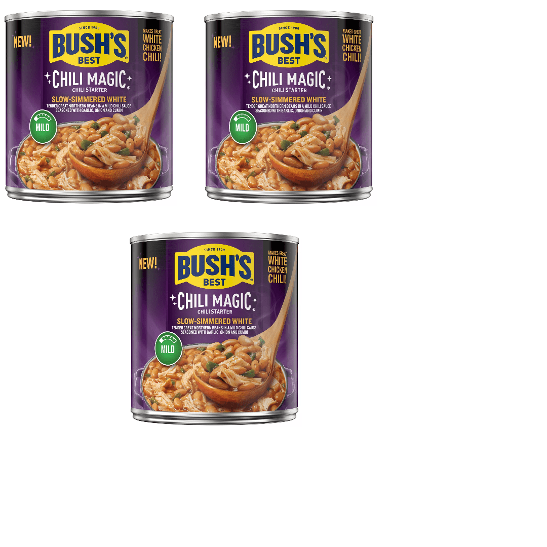 Bush's Best Chili Magic Slow Simmered White 15.5 oz Pack of 3 - Slow ...