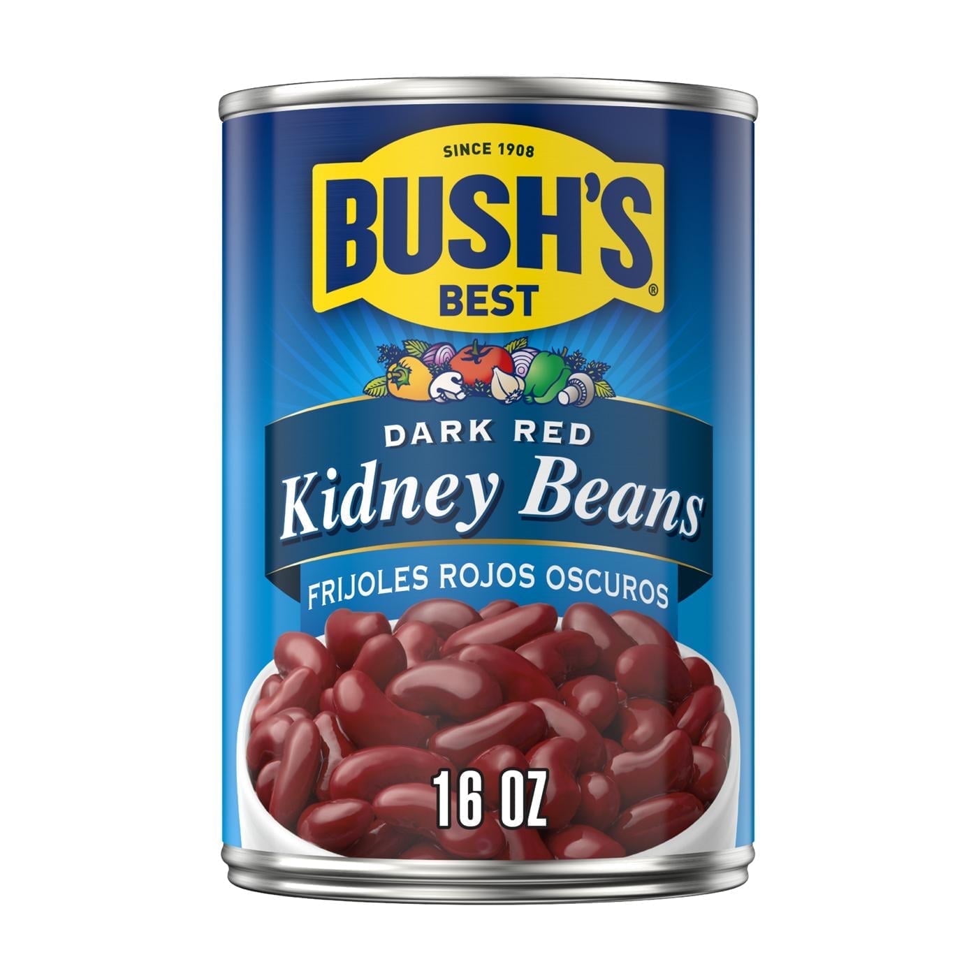Bush's Best Dark Red Kidney Beans 16 oz - Kidney Beans,Kidney Beans ...