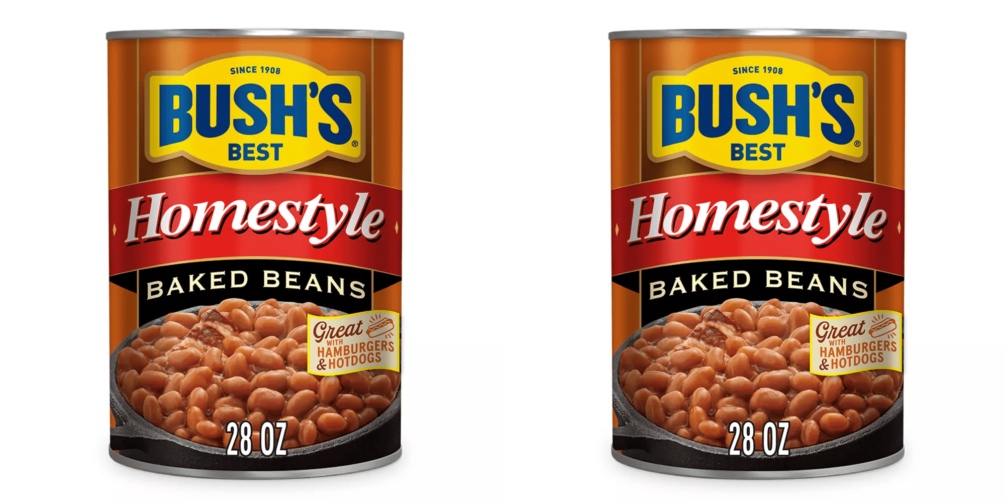 Bush's Best Homestyle Baked Beans 28 oz Pack of 2 - Homestyle Flavor ...