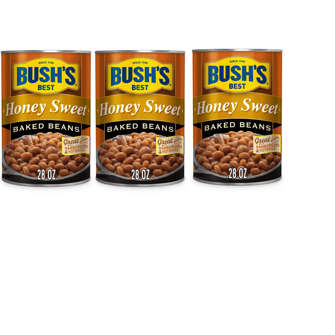 Bush's Best Honey Sweet Baked Beans 28 oz Pack of 3 - Honey Sweet Baked ...