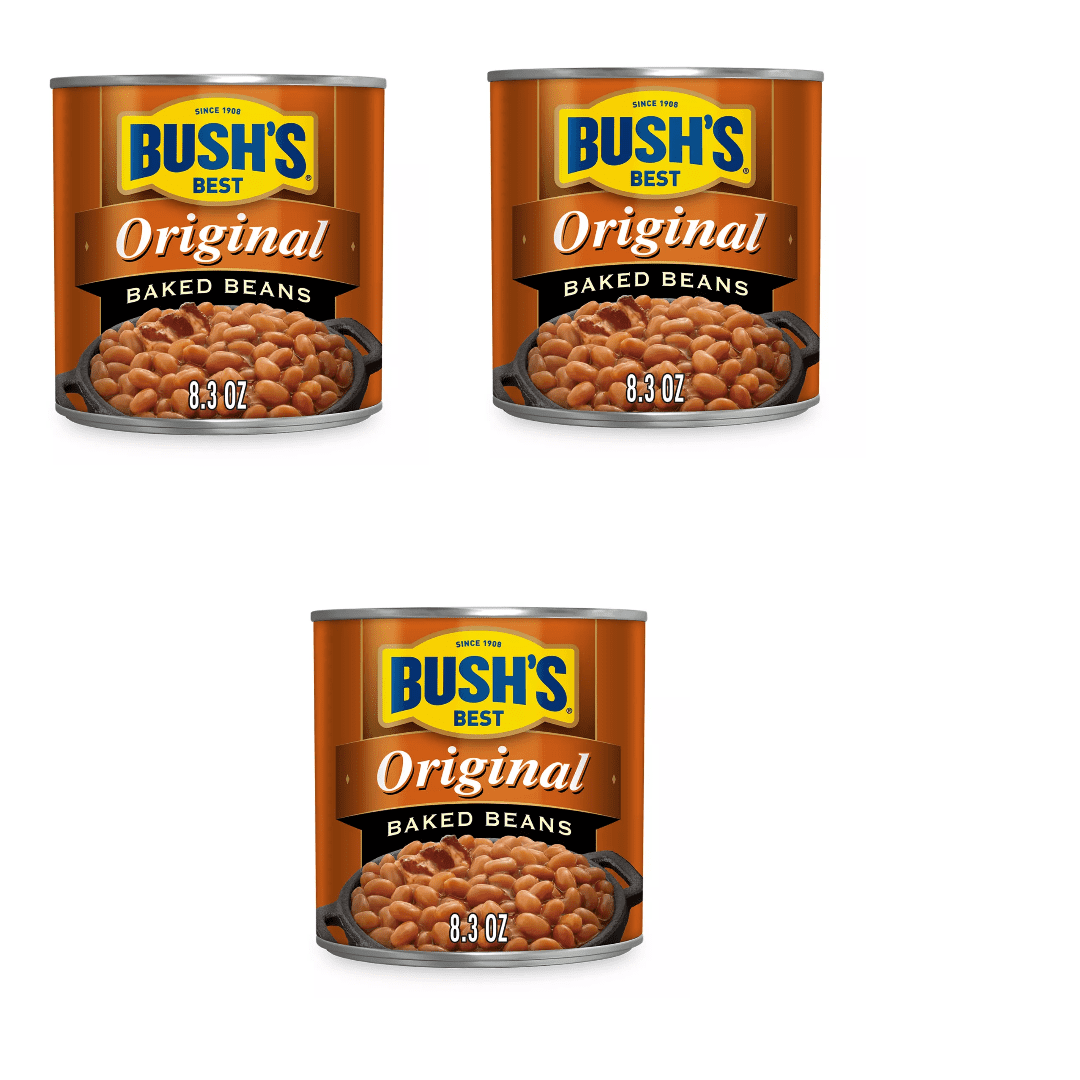 Bush's Best Original Baked Beans 8.3 oz Pack of 3 - Original Baked ...