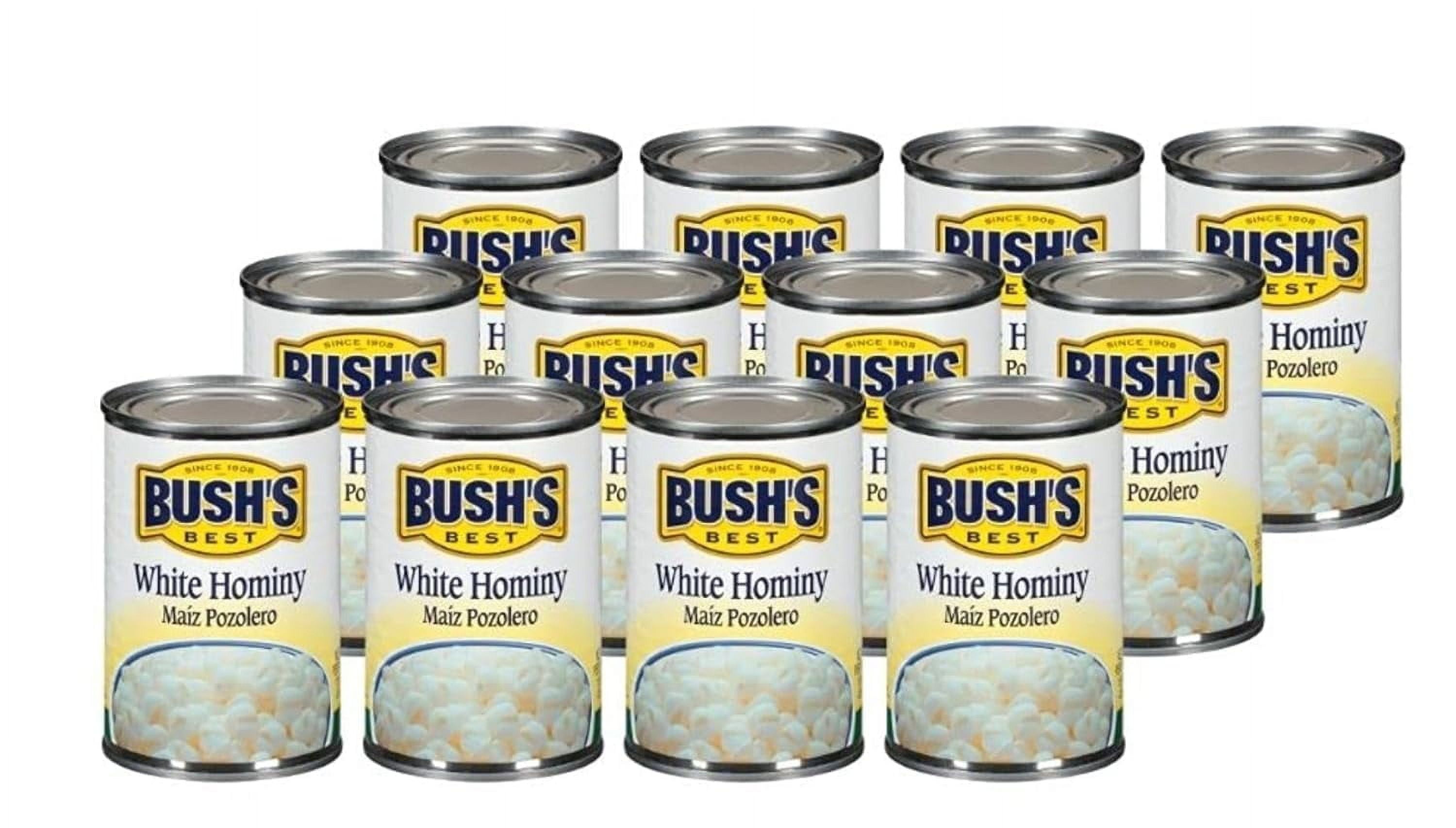 Bush's Best Original Hominy, 15oz Can, Pack of 12 - Walmart.com