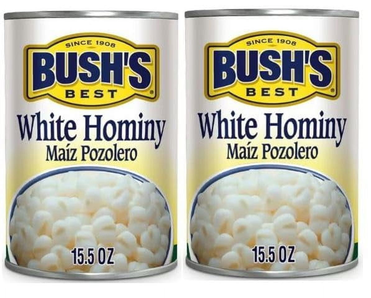 Bush's Best Original Hominy, 15oz Can, Pack of 2 - Walmart.com