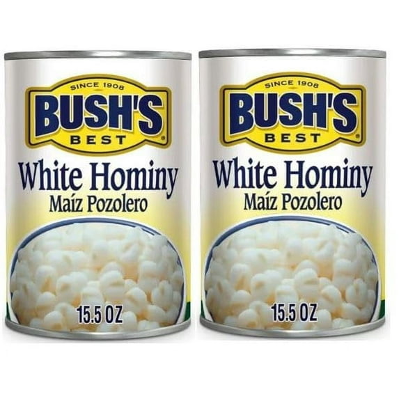 Bush's Best Original Hominy, 15oz Can, Pack of 2 - Walmart.com
