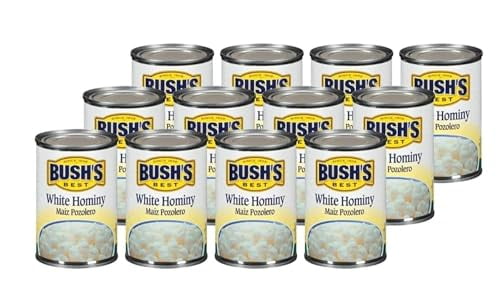 Bush's Best White Hominy, 15oz Can, Pack of 12 - Walmart.com