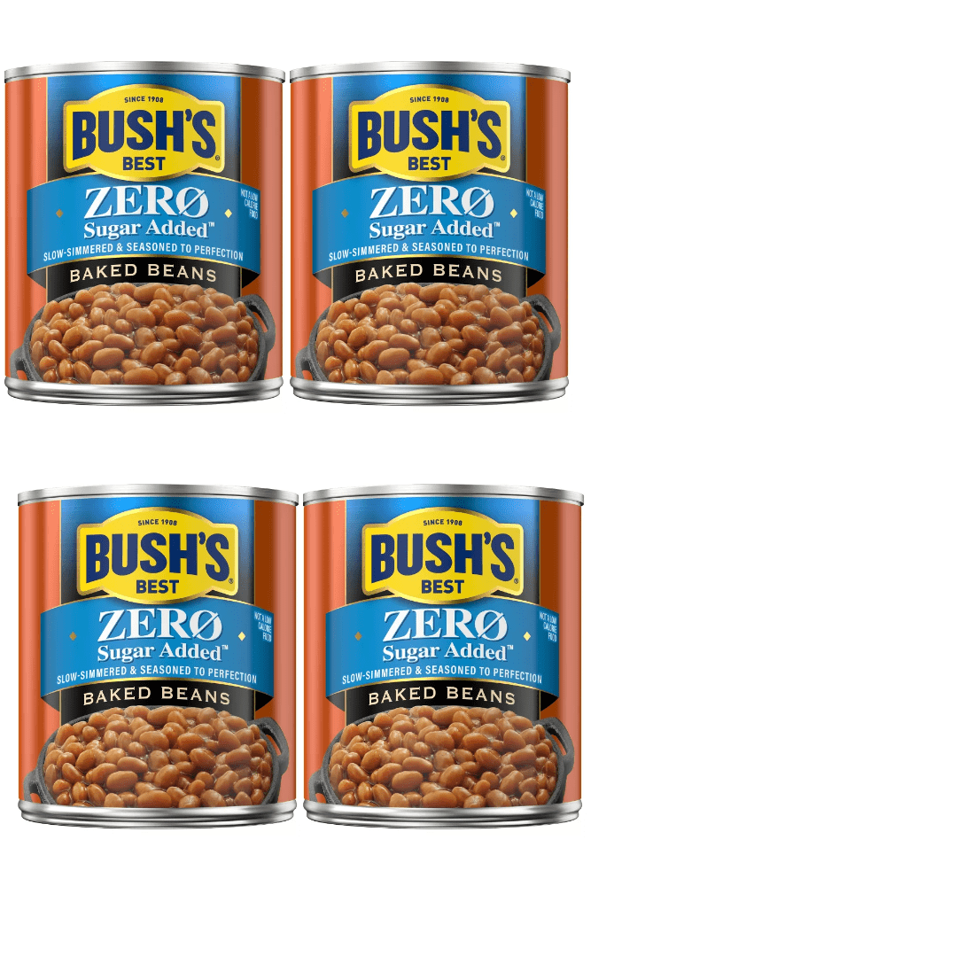 Bush's Best Zero Sugar Added Baked Beans - 15.8oz pack of 4 - Walmart.com