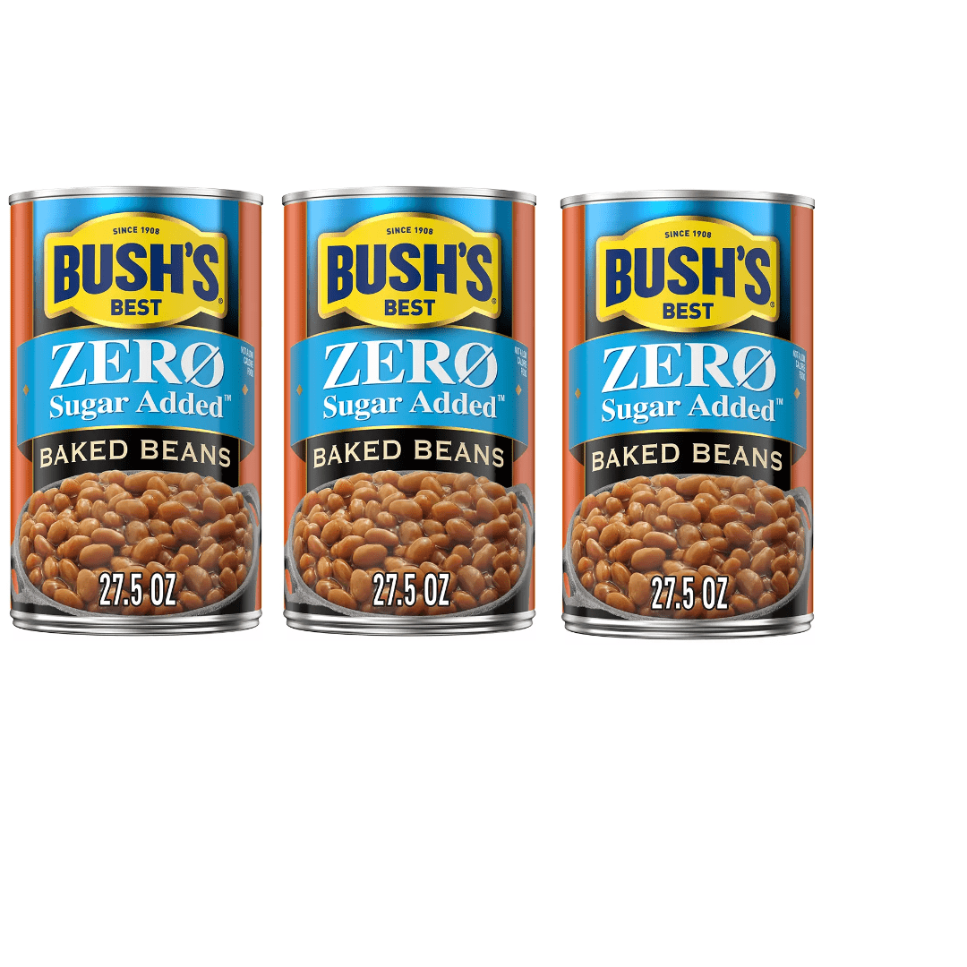 Bush's Best Zero Sugar Added Baked Beans 27.5 oz Pack of 3 - No Sugar Added Baked Beans,Multi ...