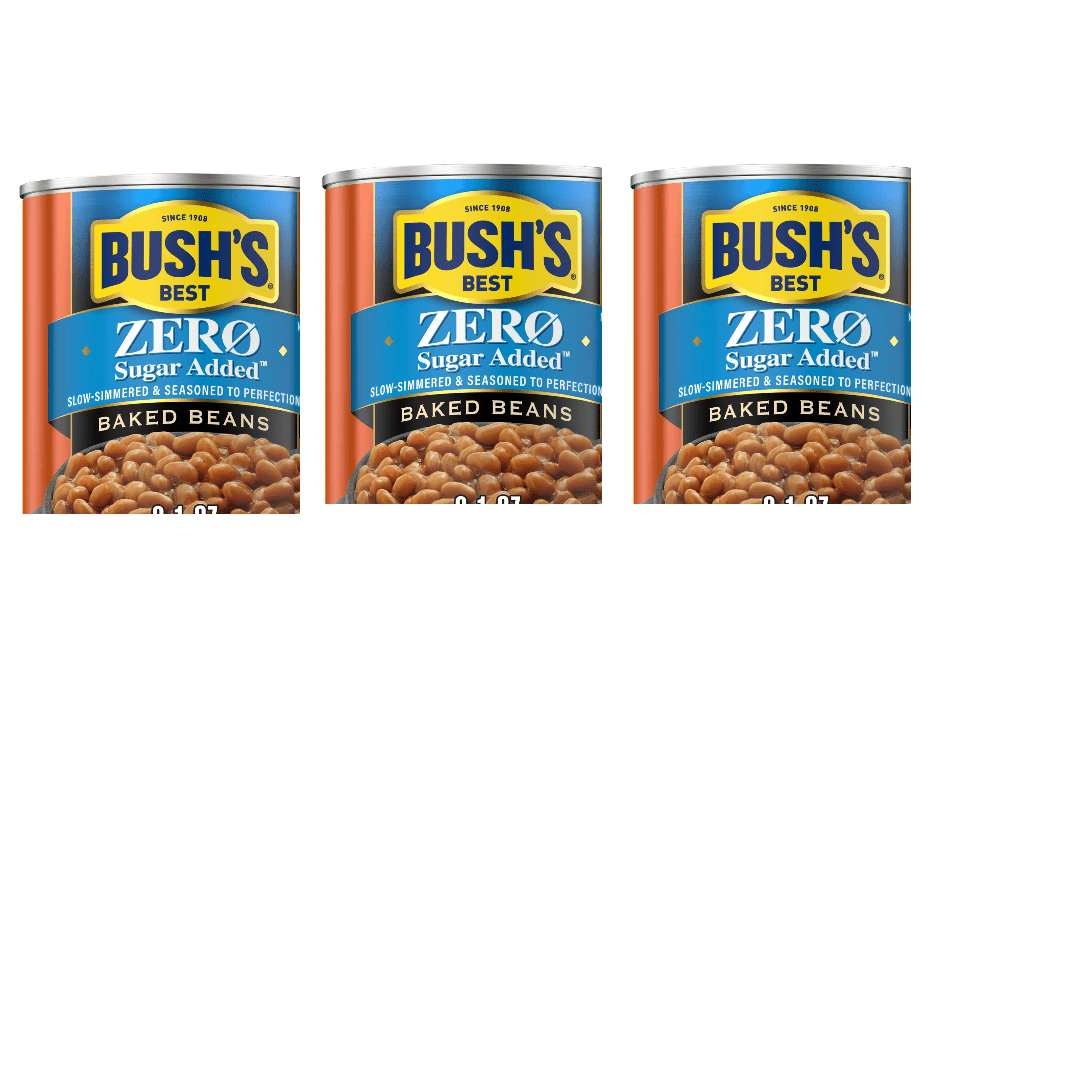 Bush's Best Zero Sugar Added Baked Beans, 8.1 oz pack of 3 - Walmart.com