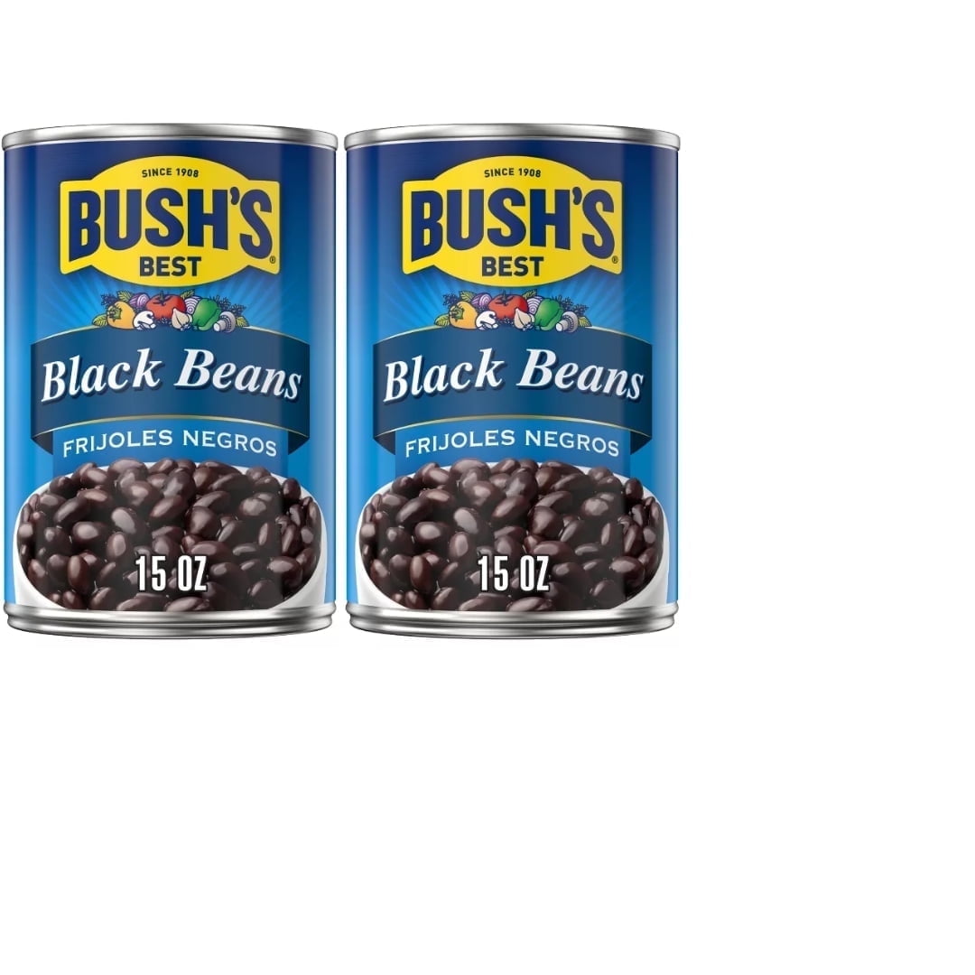 Bush's Black Beans - 15oz pack of 2 - Walmart.com
