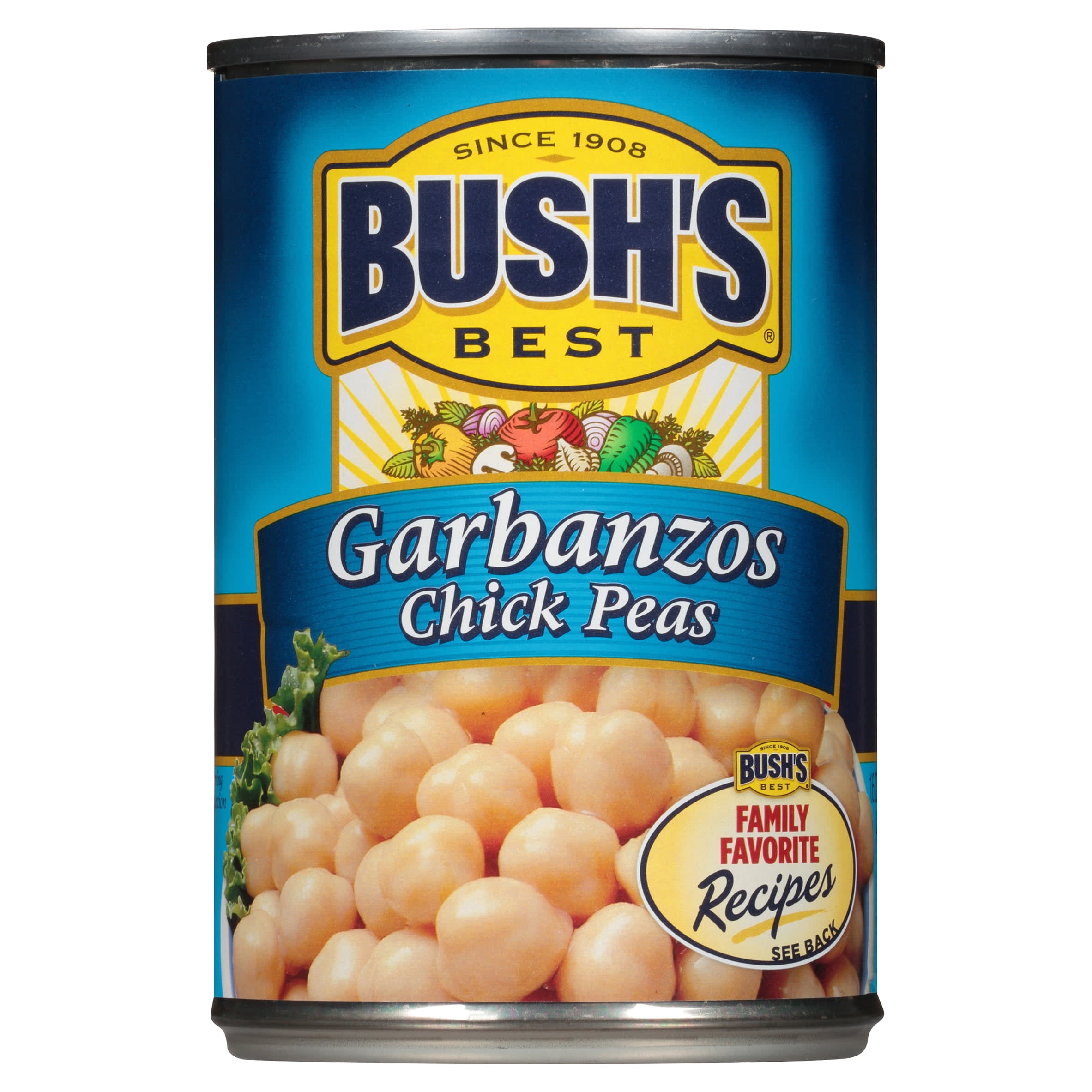 Bush's Canned Garbanzo Beans, Canned Chickpeas, 16 oz Can - Walmart.com