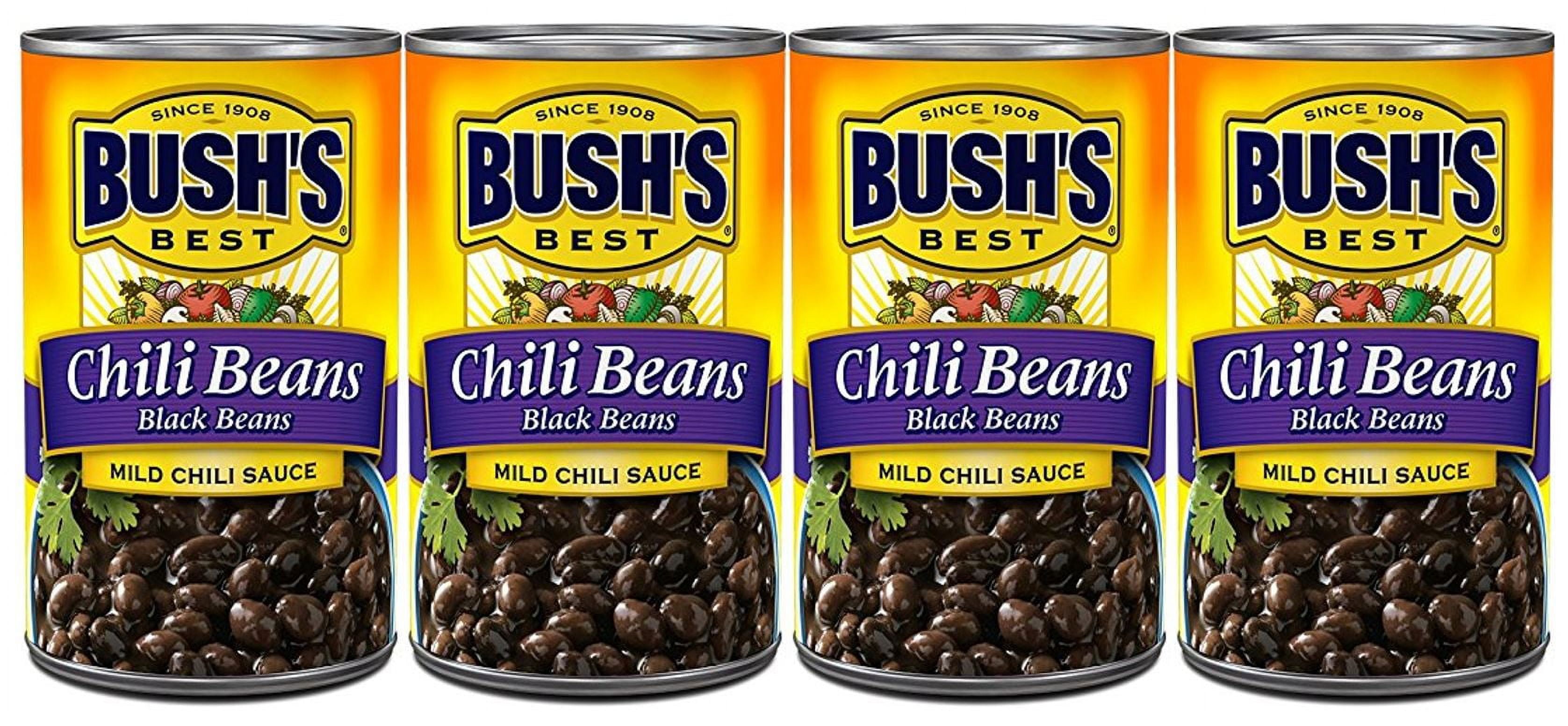 Bush's Chili Beans, Canned Black Beans in Mild Chili Sauce, 15.5 oz Can ...