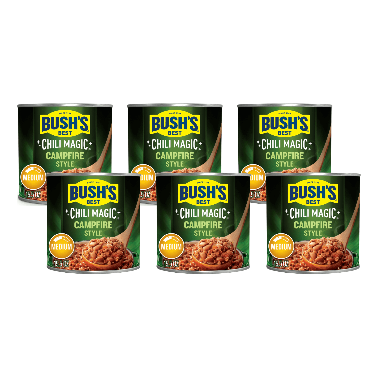 Bush's Chili Magic Beans, Campfire Style Pinto Beans in Medium Chili ...