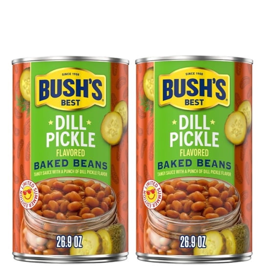 Bush's Dill Pickle Flavored Baked Beans, Limited Summer Edition Canned ...