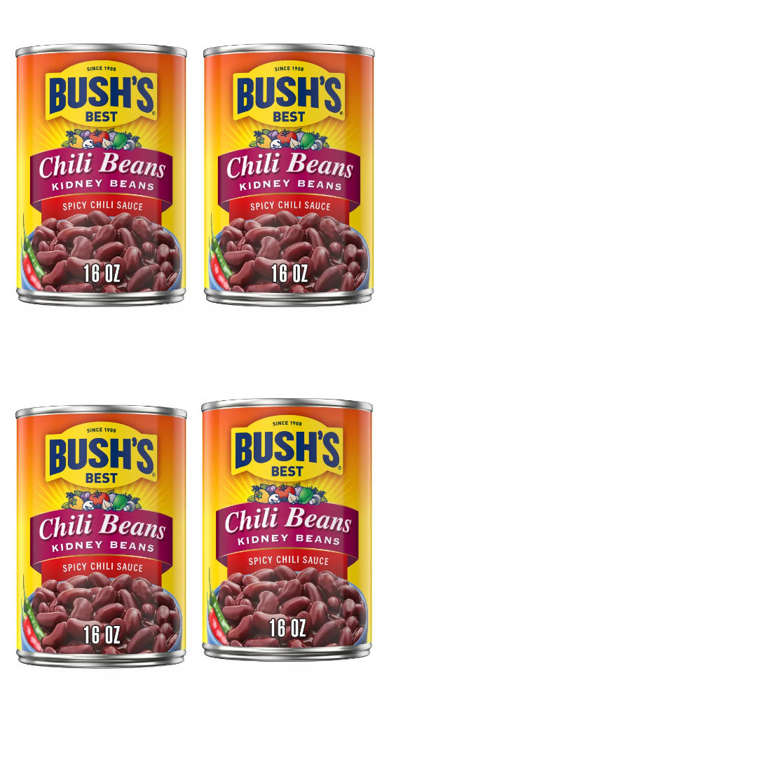 Bush's Kidney Beans in Spicy Chili Sauce 16 oz Pack of 4 - Spicy Chili ...
