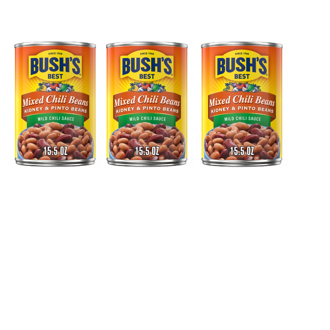 Bush's Mixed Pinto & Kidney Beans in Medium Chili Sauce 15.5 oz Pack of ...