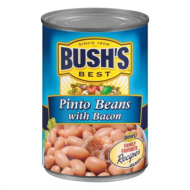 Bush's Pinto Beans With Bacon 15.5 oz Package May Vary - Walmart.com