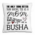 Busha Grandma Gift Busha The Only Thing Better Pillow - Walmart.com