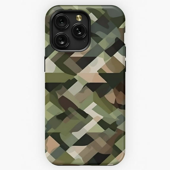 Bushcraft Green Digital Camouflage iPhone Case 17 to 11 Pro Max ...