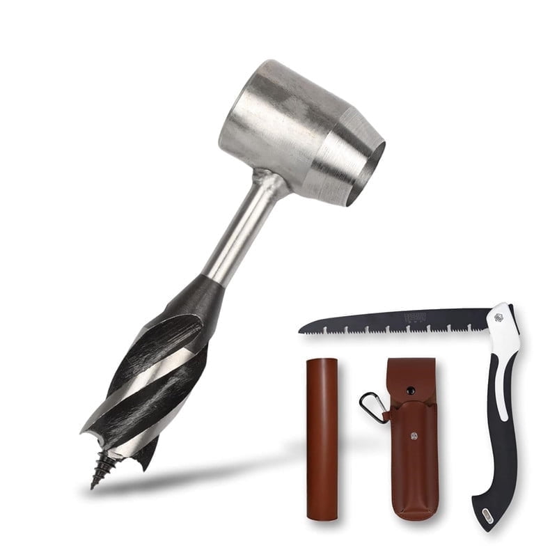 Bushcraft Hand Auger Drill & Survival Tool Kit – 1” Dia Drill, Folding ...