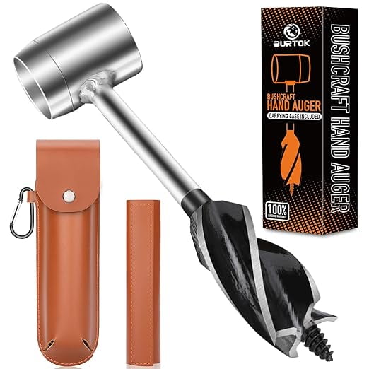 Bushcraft Hand Auger Wrench, Heavy-Duty Scotch Eye Wood Auger, Hand ...