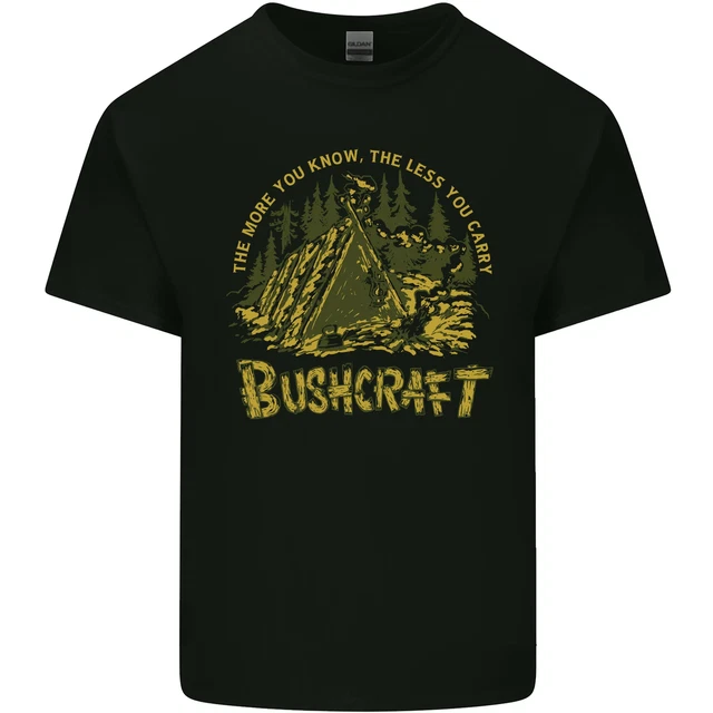 Bushcraft Outdoor Persuits Camping Scouts Mens Womens S-5XL T-Shirt ...