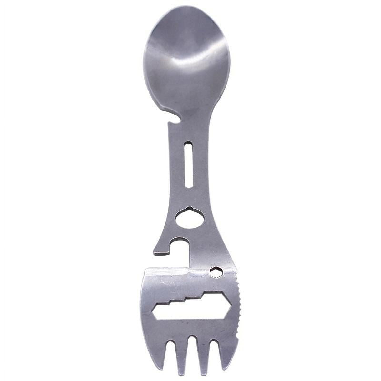 Bushcraft Stainless Steel Spoon Fork Outdoor Survival Kit - Walmart.com