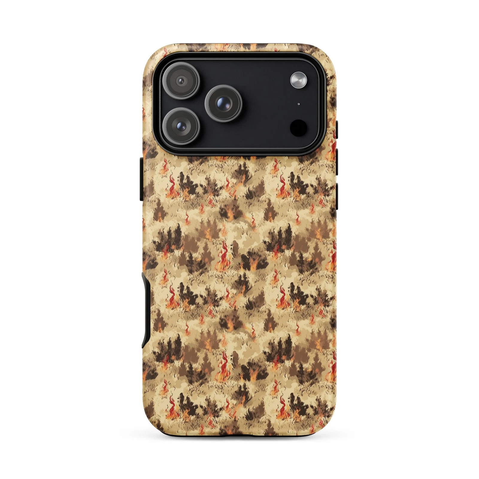 Bushfire Design Art Protective Cover for iPhone 11 12 13 14 15 16 17 ...