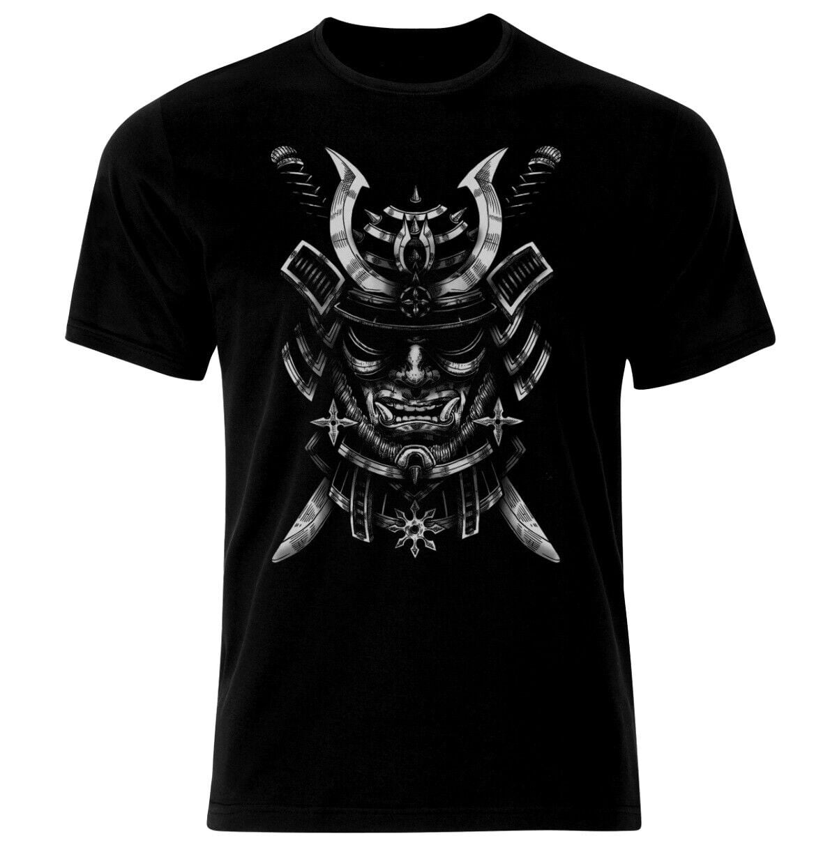 Bushido Code Virtues Samurai Mask Sword Japanese Ronin Katana T-Shirt ...
