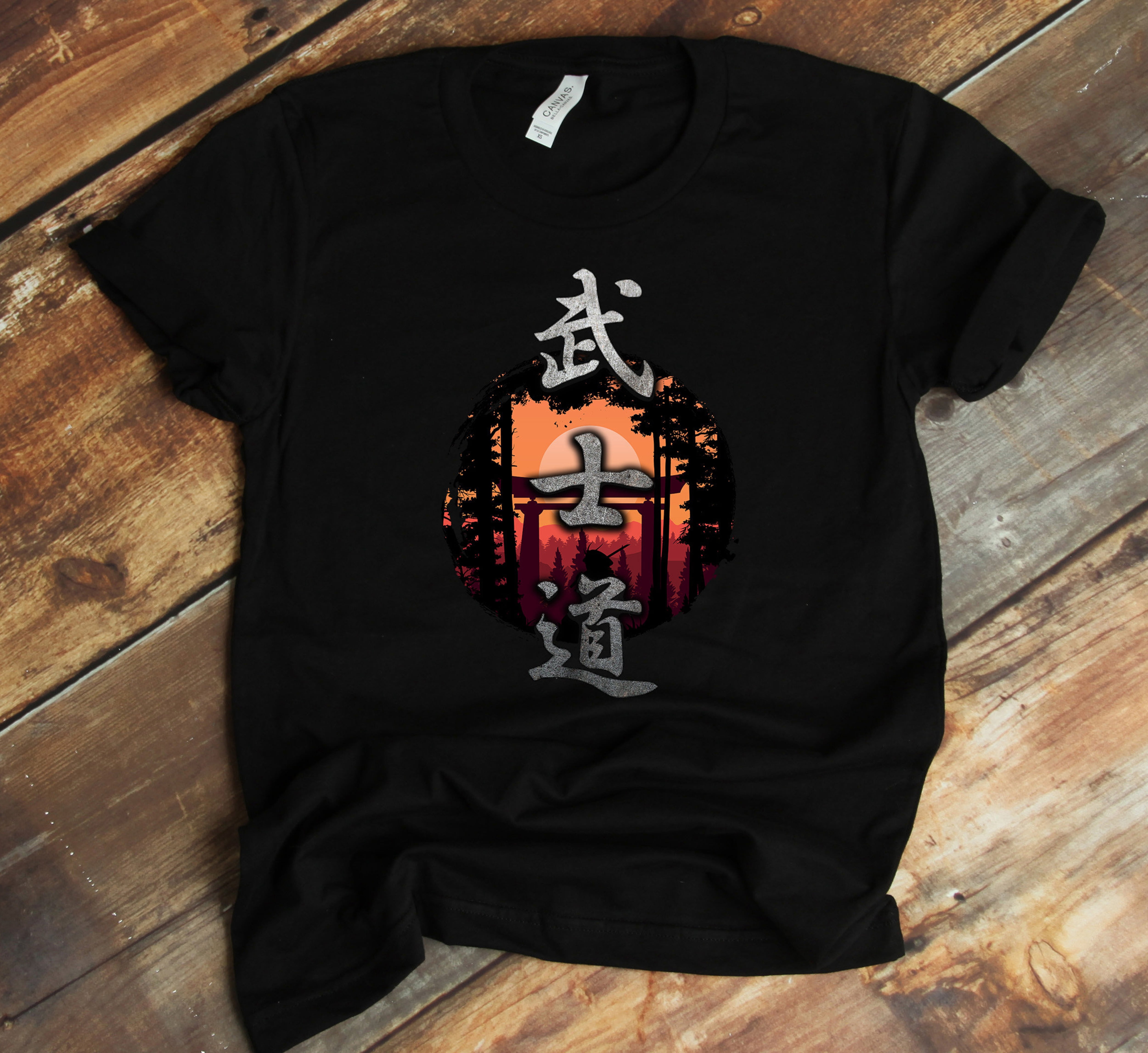 Bushido Japanese Kanji T-Shirt, Tank-Top, Hoodie, Japanese Culture ...