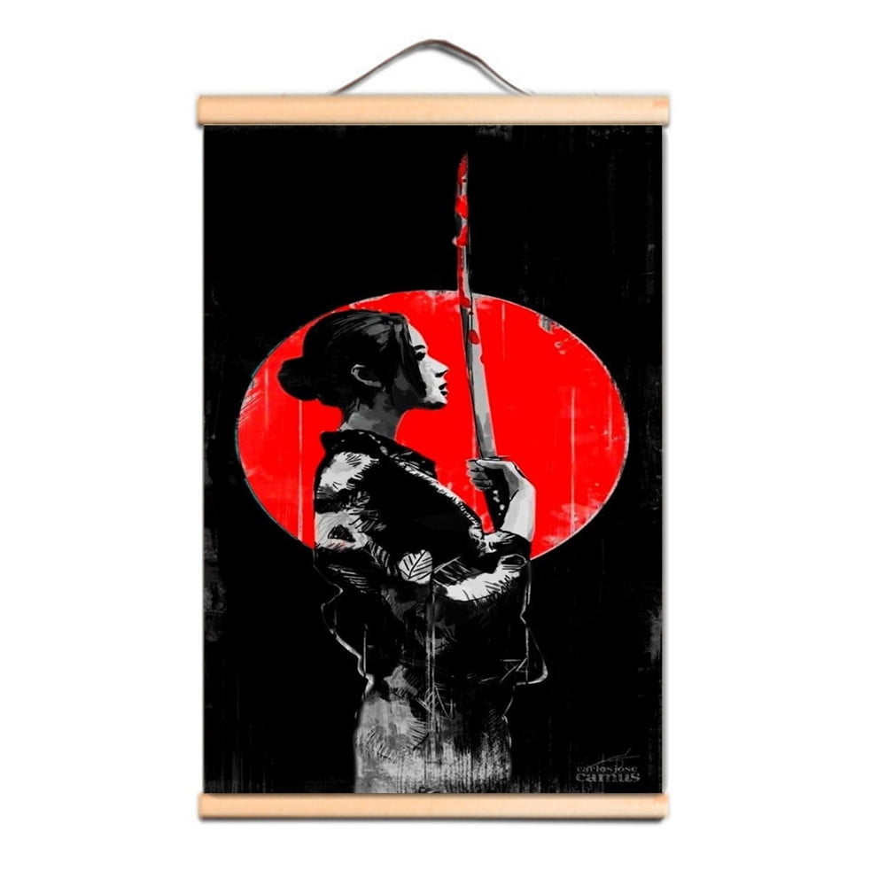 Bushido Tattoo Wall Art Decor Poster Wall Chart Japan Samurai Scroll ...