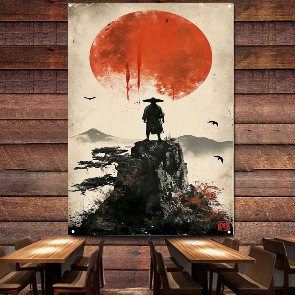Bushido Ukiyoe Tattoo Wall Art Posters Canvas Painting Japanese Samurai ...